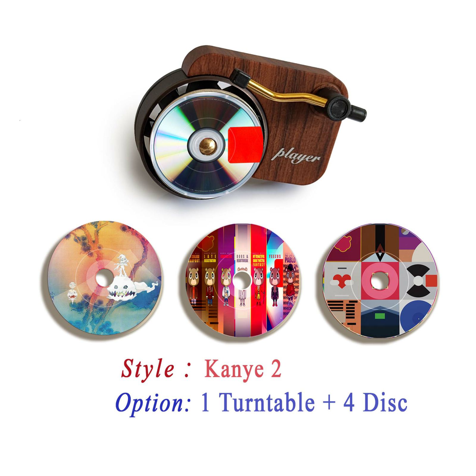Air Freshener Kanye West Record Player - PDARTACE