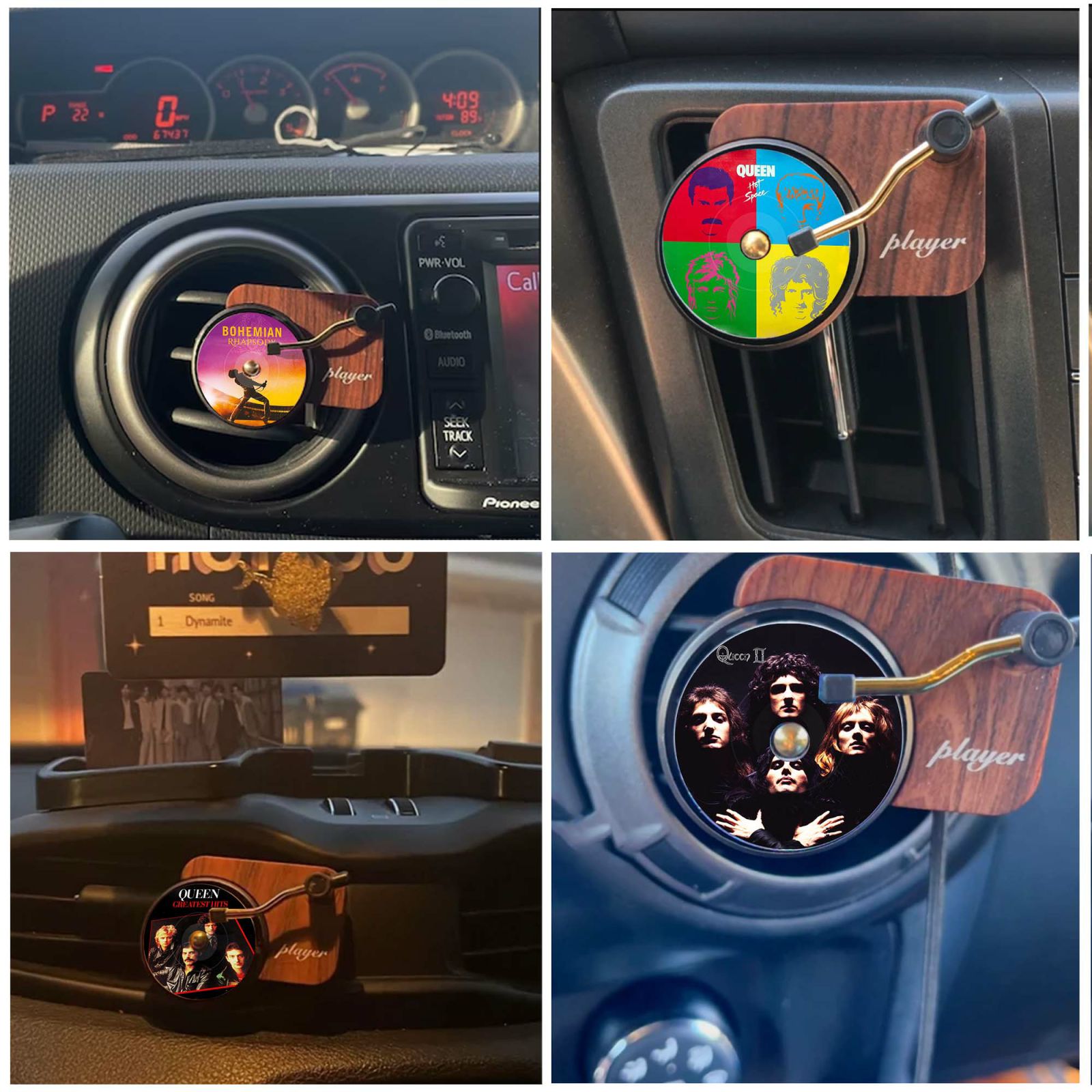 Car Air Freshener Queen Record player - PDARTACE