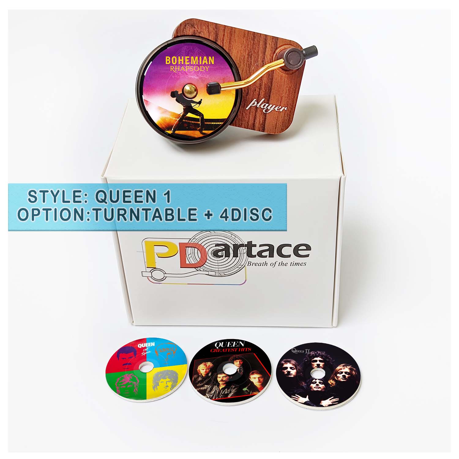Car Air Freshener Queen Record player - PDARTACE