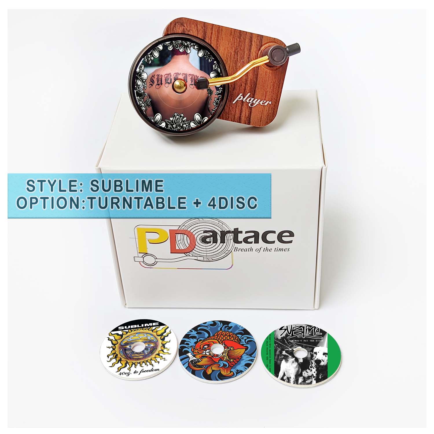 Car Air Freshener Sublime Record player - PDARTACE