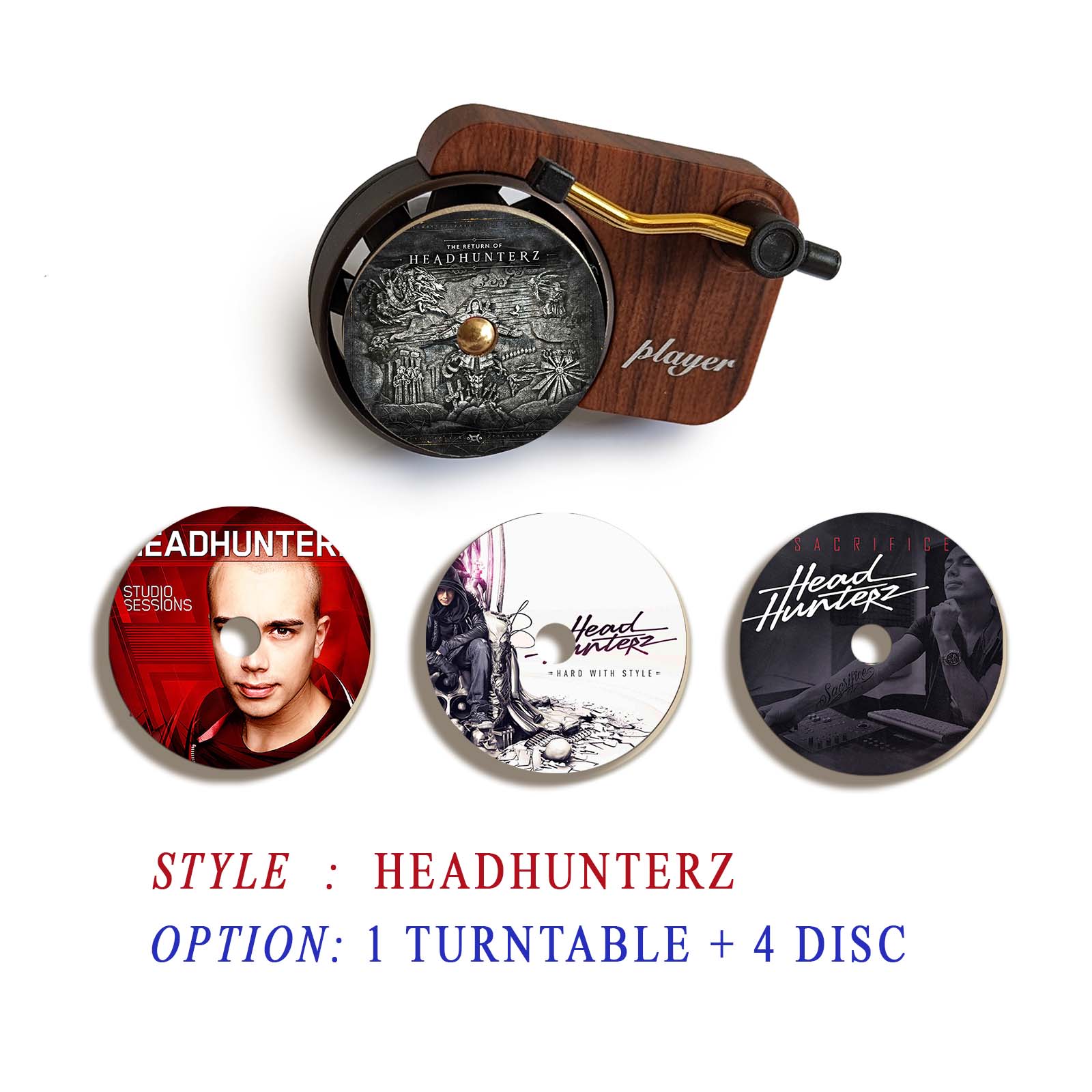 Car Air Freshener Headhunterz Record Player - PDARTACE